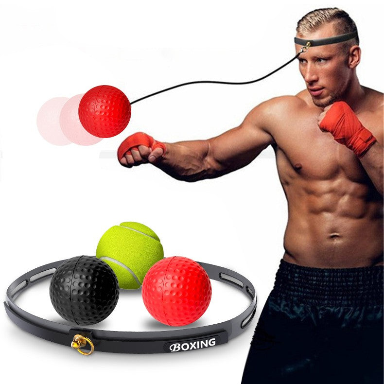 Boxing Reflex Ball Set, with 3 Difficulty Level Boxing Balls & Headban ...
