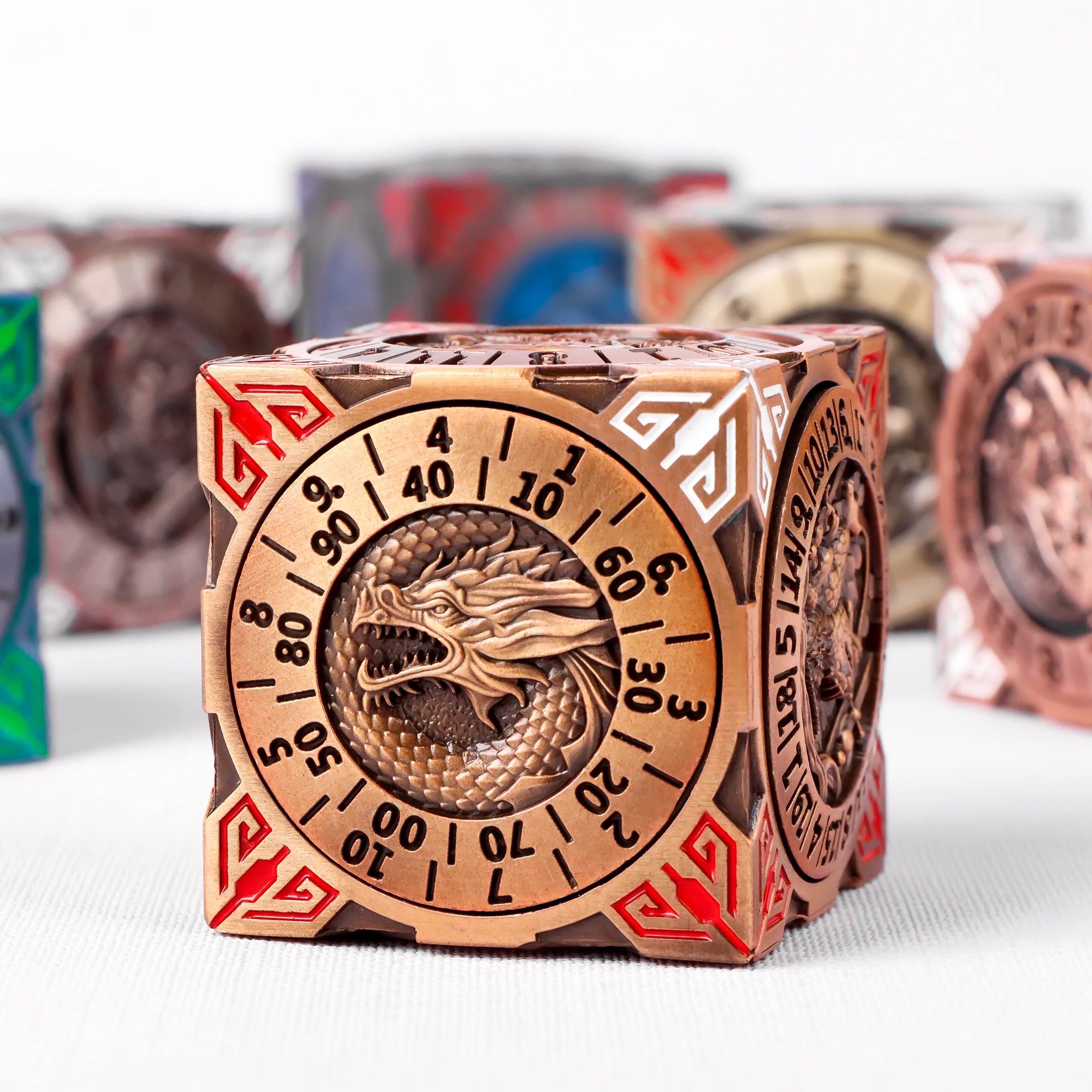 Fantasy Gyro Dice – Premium Metal Fidget Spinner DnD Dice for Tabletop ...