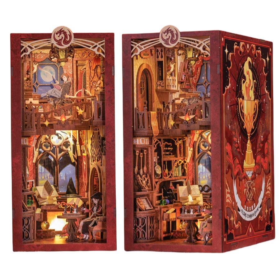 Flame Common Room | DIY Wizard Book Nook | Inspired by the world of wi ...