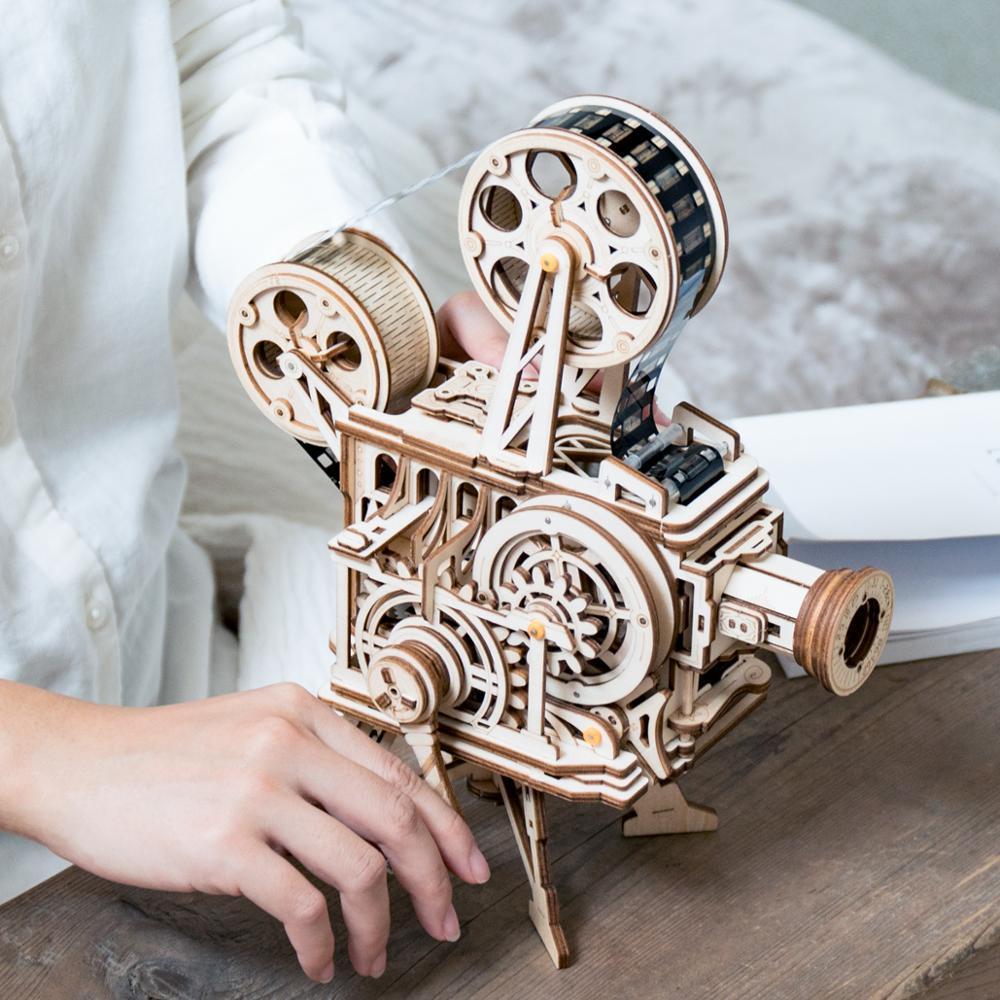 Vintage Diy 3D Hand Crank Film Projector Toy Gift for Children Adult ...